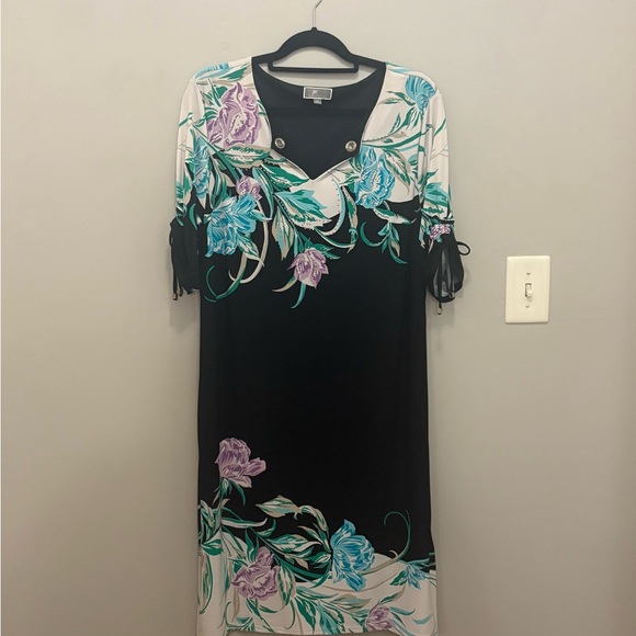 JM Collection | Dresses | Jm Collection Elegant Black Eyelet Dress ...